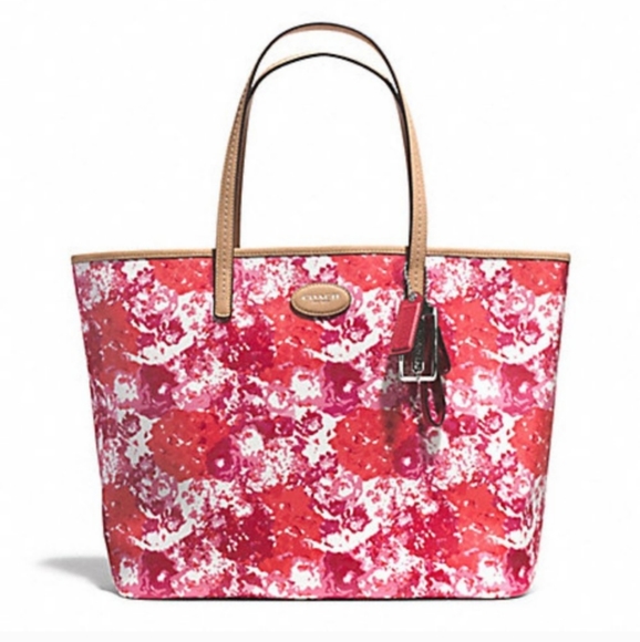 Coach | Bags | Barbie Pink Floral Coach Tote | Poshmark